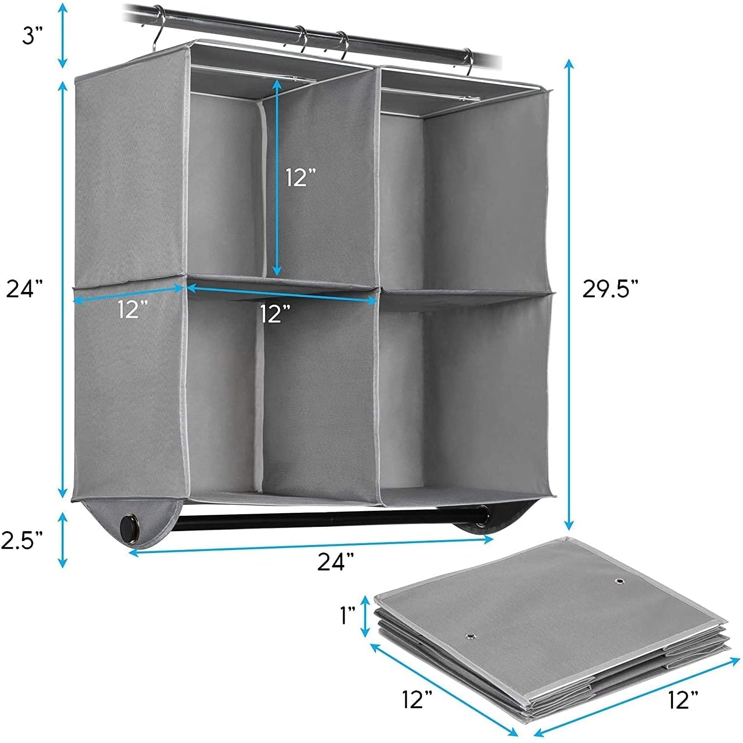 Hanging Closet Organizers - Closet Storage and RV Closet Organizer - G ...